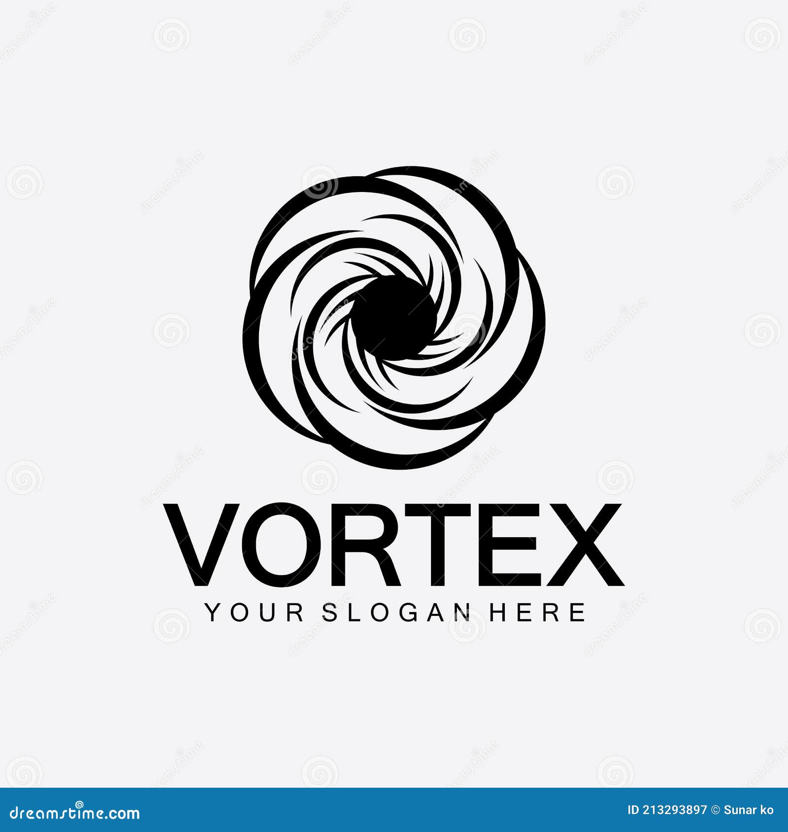 Vortex Logo Symbol Icon Illustration Design Vector.Tornado, Vortex ...
