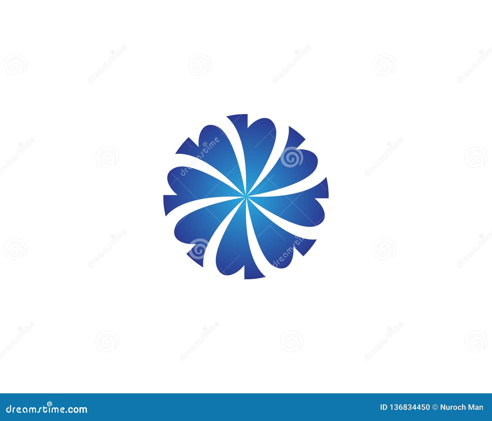 Vortex Logo Template stock vector. Illustration of circles - 136834450