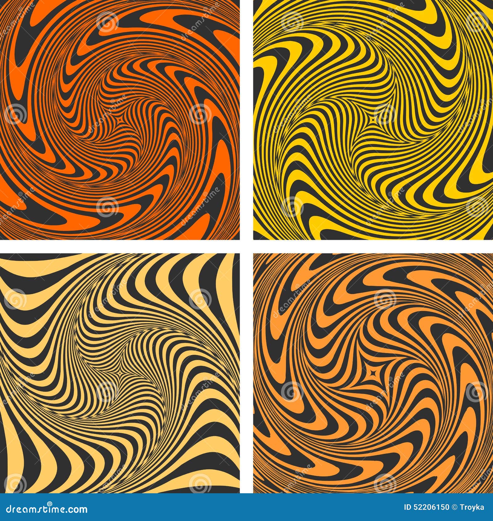Vortex Movement. Abstract Designs Set Stock Vector - Illustration of ...