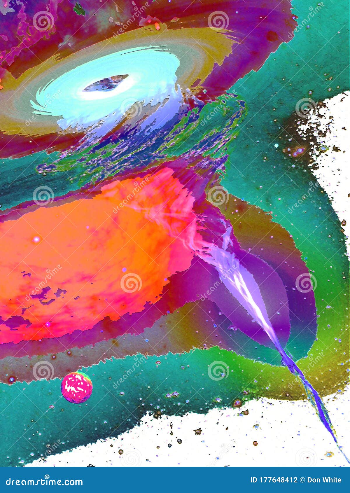 Vortex in Outer Space Poster Stock Photo - Image of imaginary ...