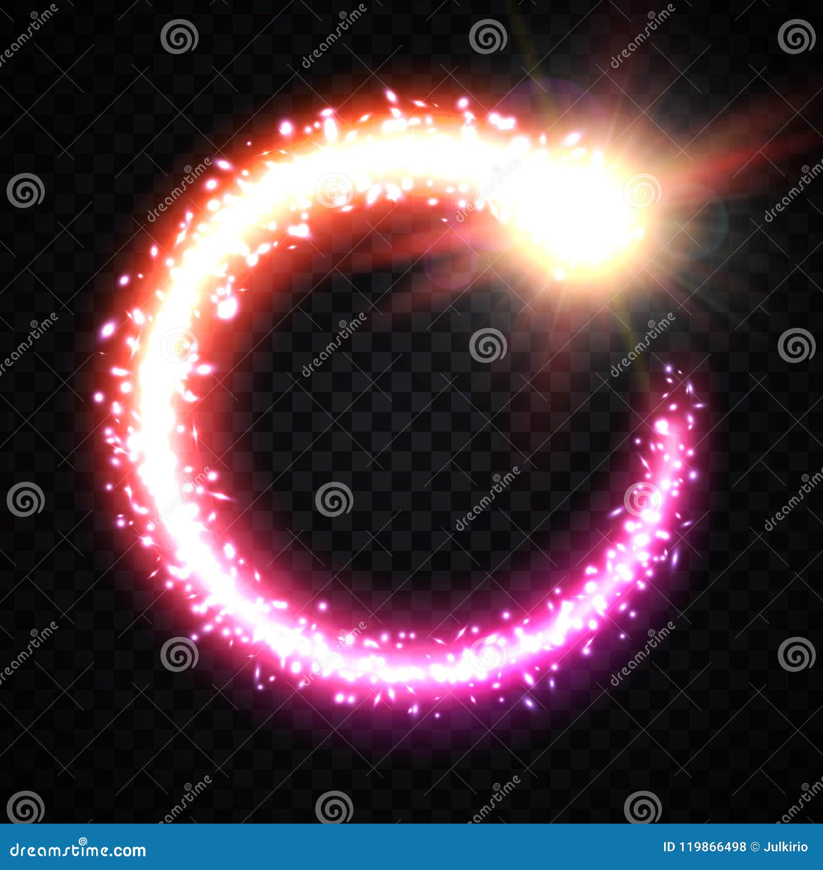 Vortex with Particles on Transparent Background. Stock Vector ...