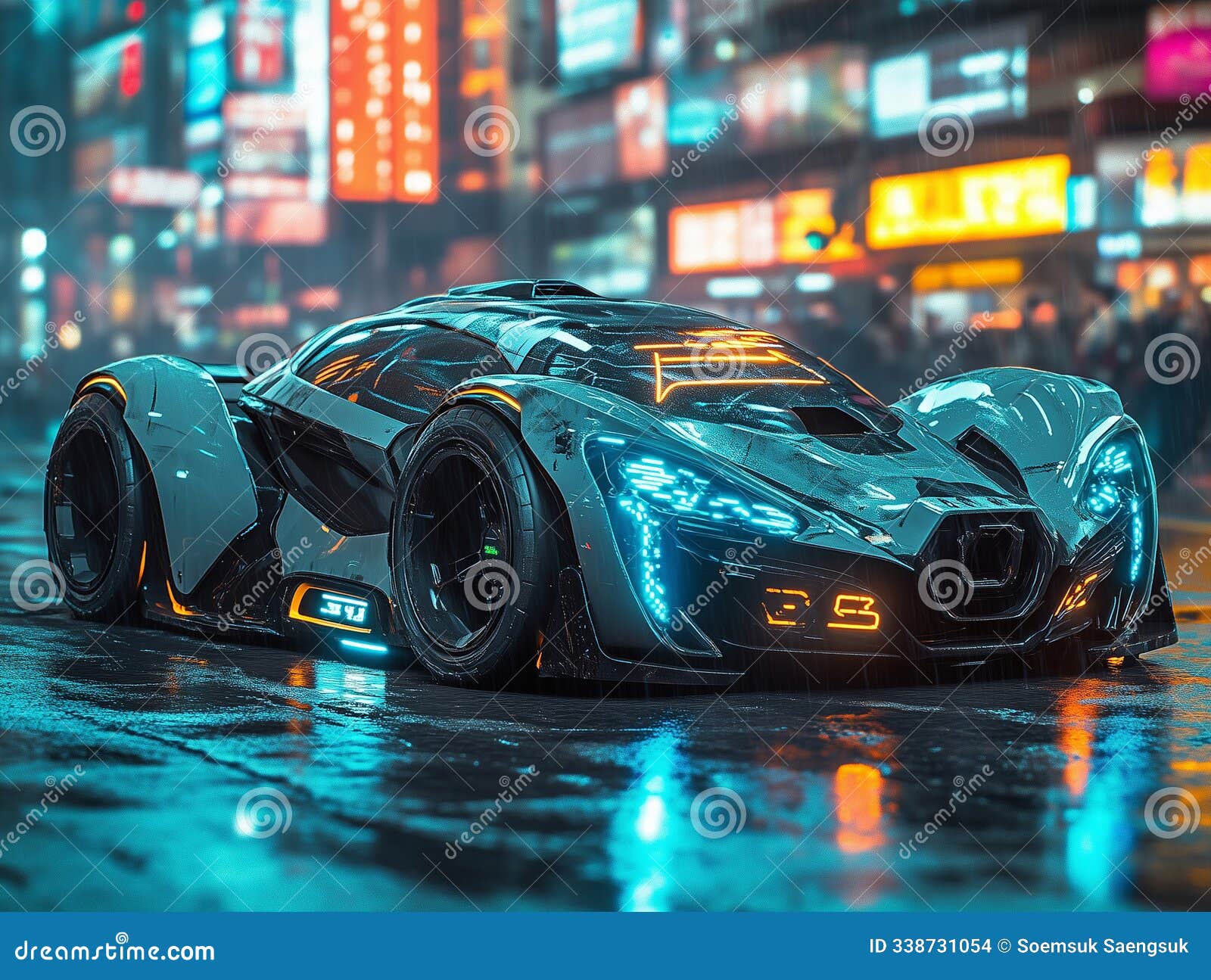 The Ultimate Future Racing Experience. Generative AI Stock Illustration ...