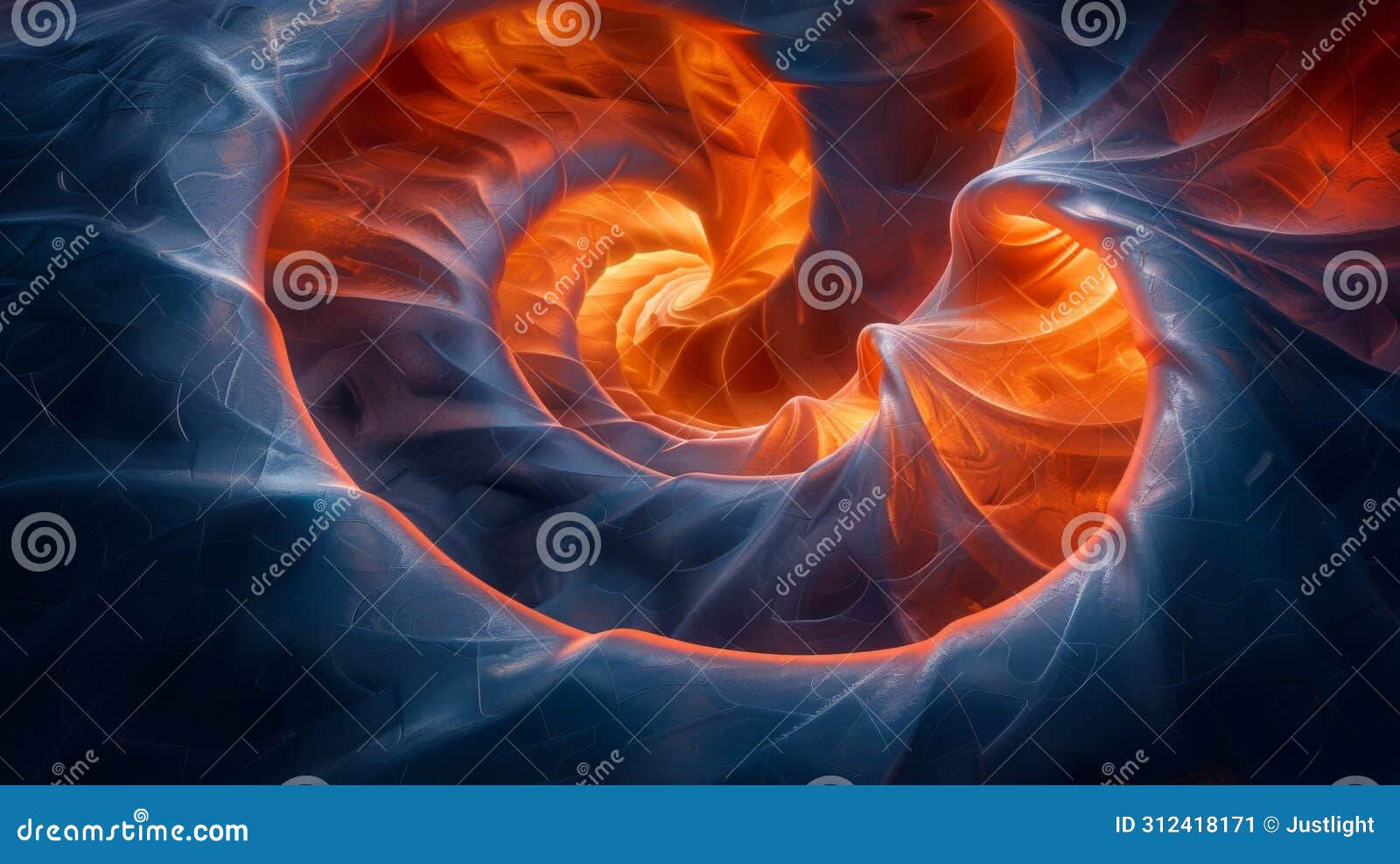 A Vortex of Shapes Spiraling into Each Other Signifying the ...