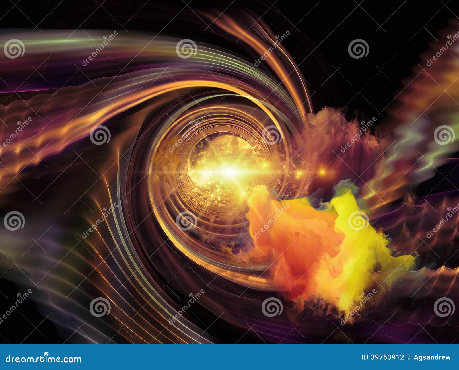 Vortex in Space stock illustration. Illustration of math - 39753912