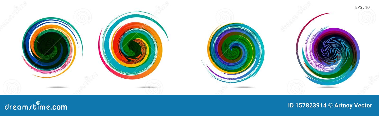 Vortex Vector Background. Templates for Logo Design, Leaflets or ...
