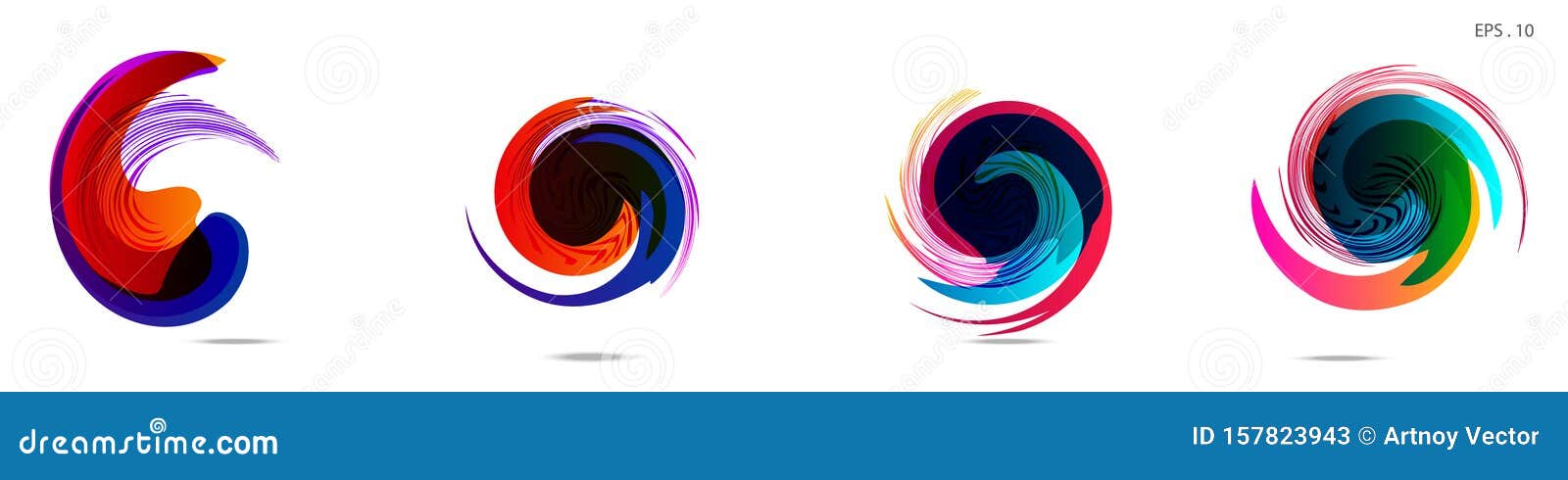 Vortex Vector Background. Templates for Logo Design, Leaflets or ...