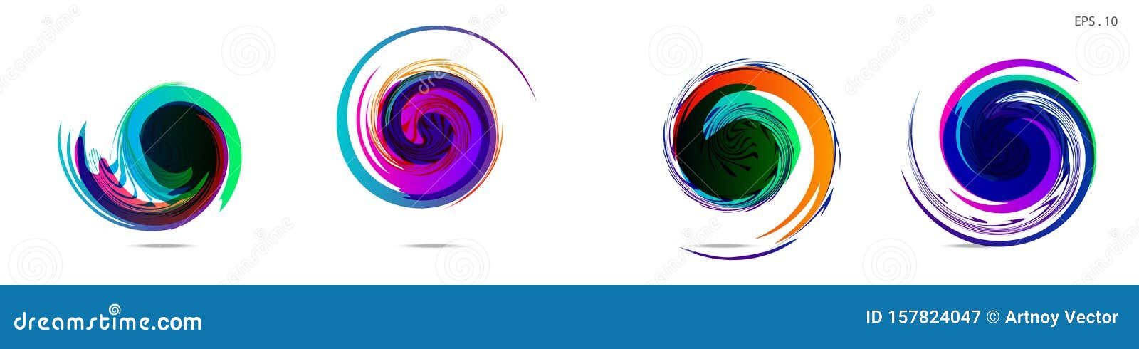 Vortex Vector Background. Templates for Logo Design, Leaflets or ...