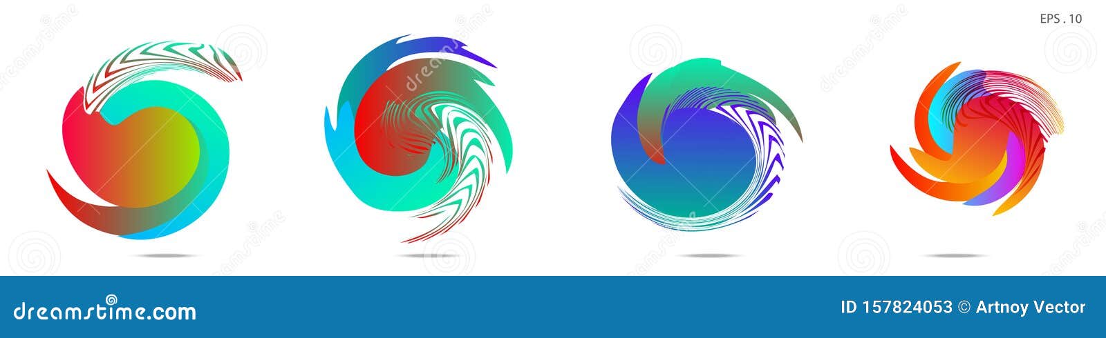 Vortex Vector Background. Templates for Logo Design, Leaflets or ...