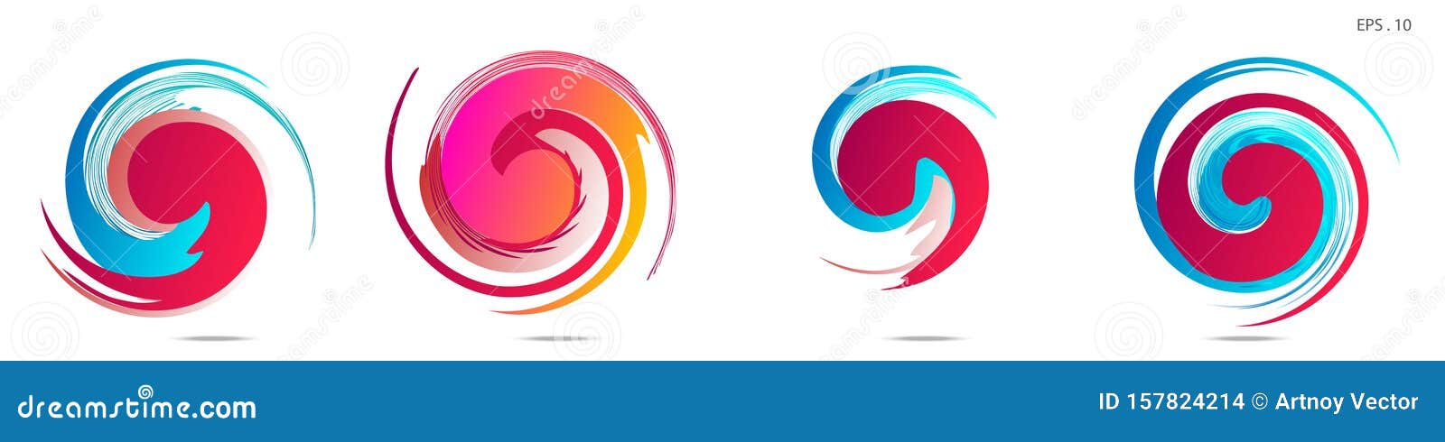Vortex Vector Background. Templates for Logo Design, Leaflets or ...