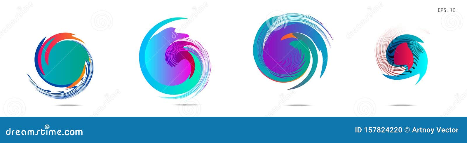 Vortex Vector Background. Templates for Logo Design, Leaflets or ...