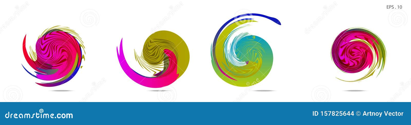 Vortex Vector Background. Templates for Logo Design, Leaflets or ...