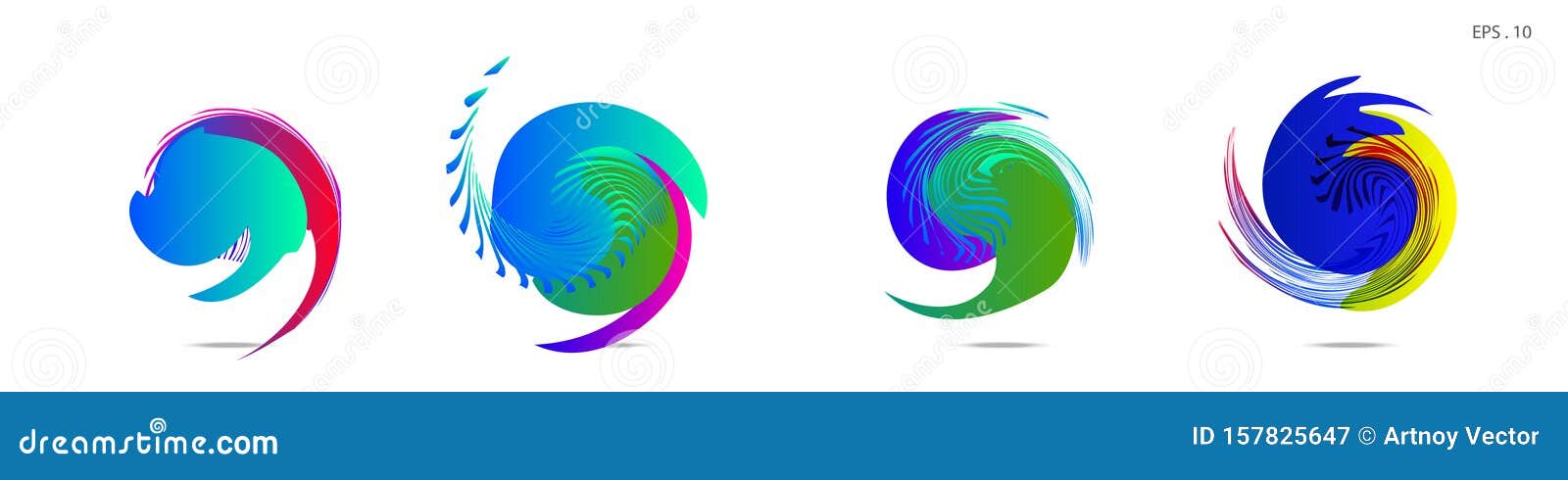 Vortex Vector Background. Templates for Logo Design, Leaflets or ...