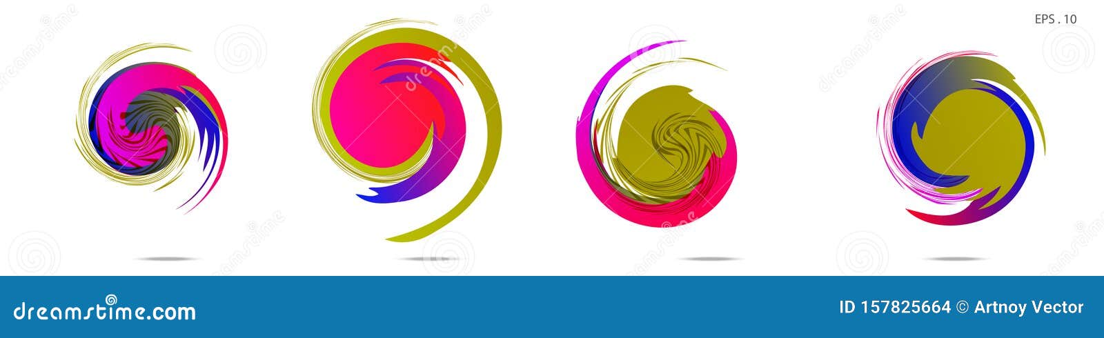 Vortex Vector Background. Templates for Logo Design, Leaflets or ...