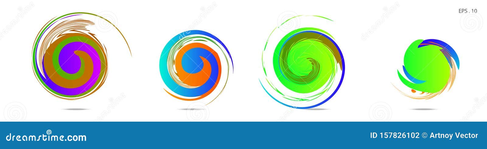 Vortex Vector Background. Templates for Logo Design, Leaflets or ...