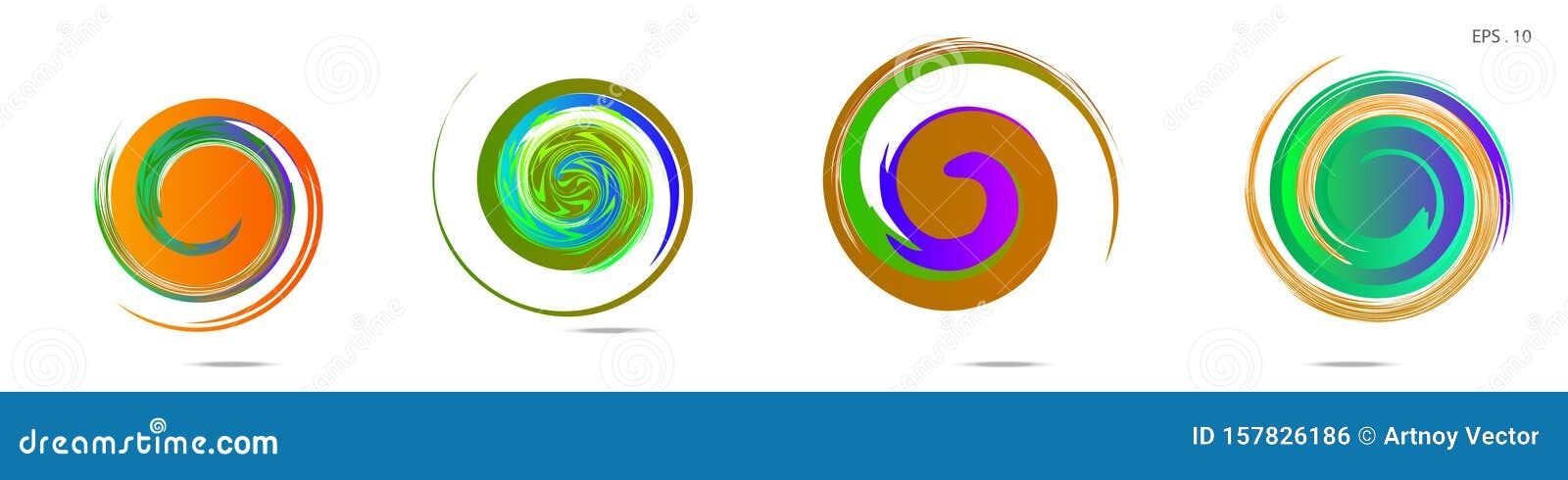 Vortex Vector Background. Templates for Logo Design, Leaflets or ...