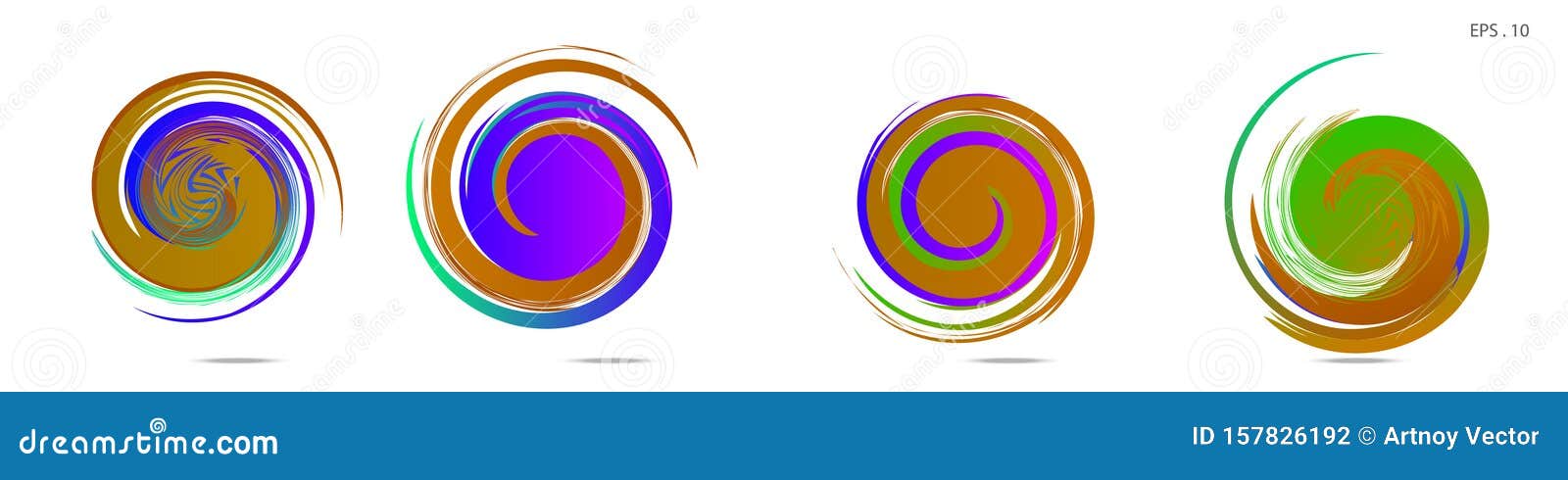 Vortex Vector Background. Templates for Logo Design, Leaflets or ...