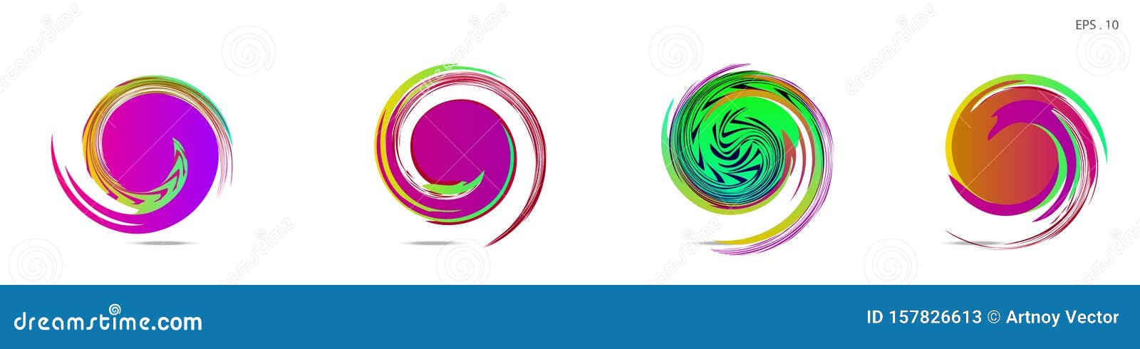 Vortex Vector Background. Templates for Logo Design, Leaflets or ...