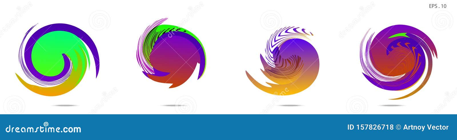 Vortex Vector Background. Templates for Logo Design, Leaflets or ...