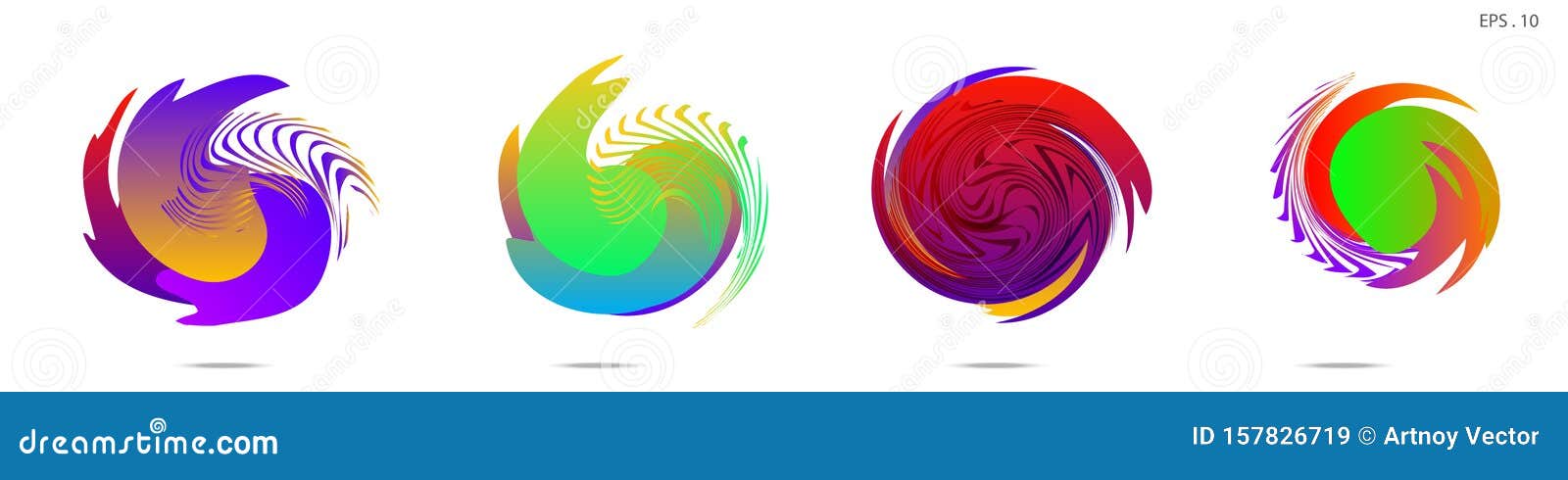 Vortex Vector Background. Templates for Logo Design, Leaflets or ...