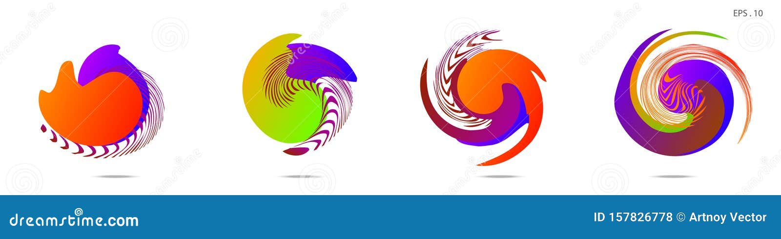 Vortex Vector Background. Templates for Logo Design, Leaflets or ...