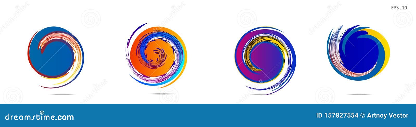 Vortex Vector Background. Templates for Logo Design, Leaflets or ...