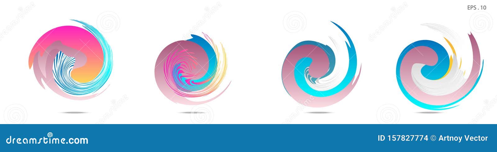 Vortex Vector Background. Templates for Logo Design, Leaflets or ...