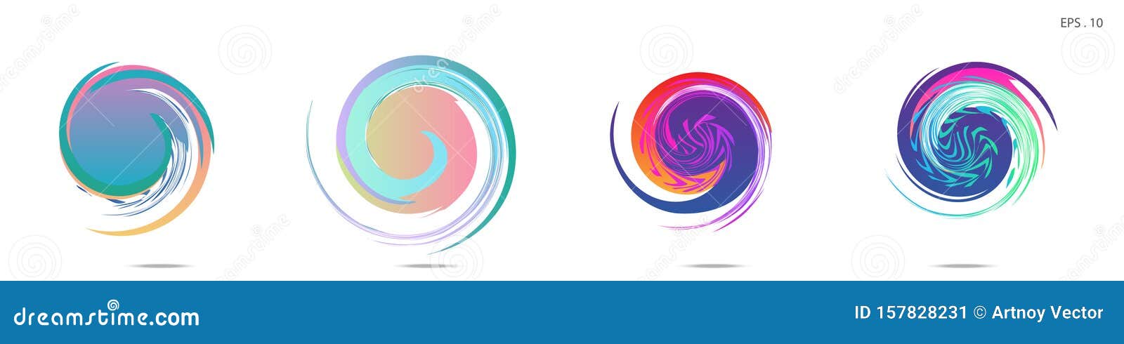 Vortex Vector Background. Templates for Logo Design, Leaflets or ...