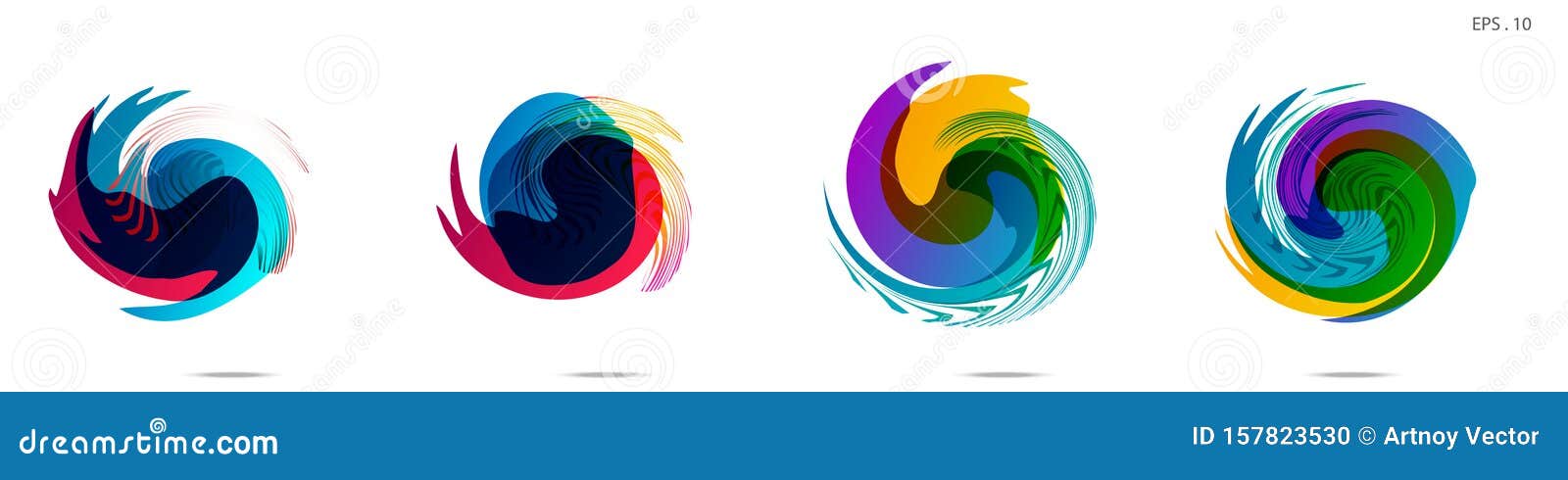 Vortex Vector Background. Templates for Logo Design, Leaflets or ...