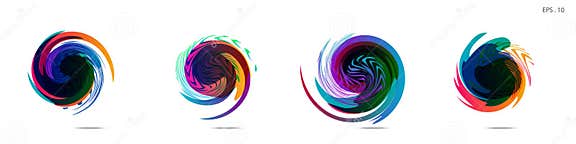 Vortex Vector Background. Templates for Logo Design, Leaflets or ...