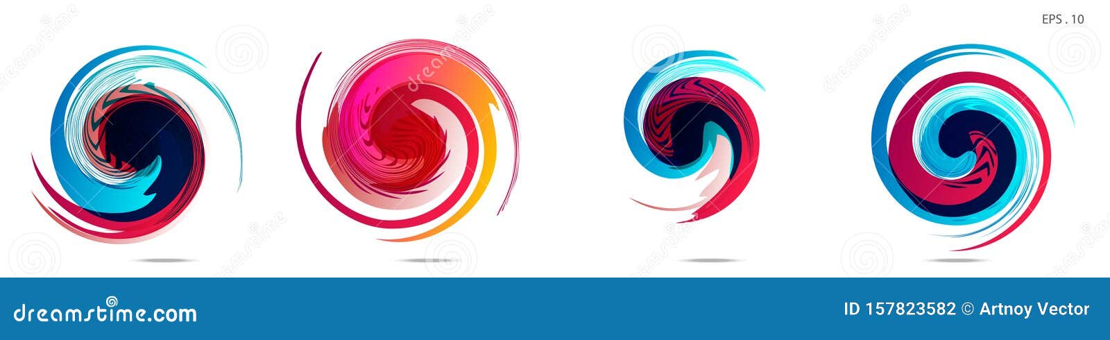 Vortex Vector Background. Templates for Logo Design, Leaflets or ...