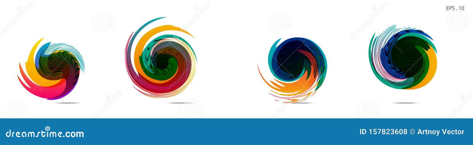 Vortex Vector Background. Templates for Logo Design, Leaflets or ...