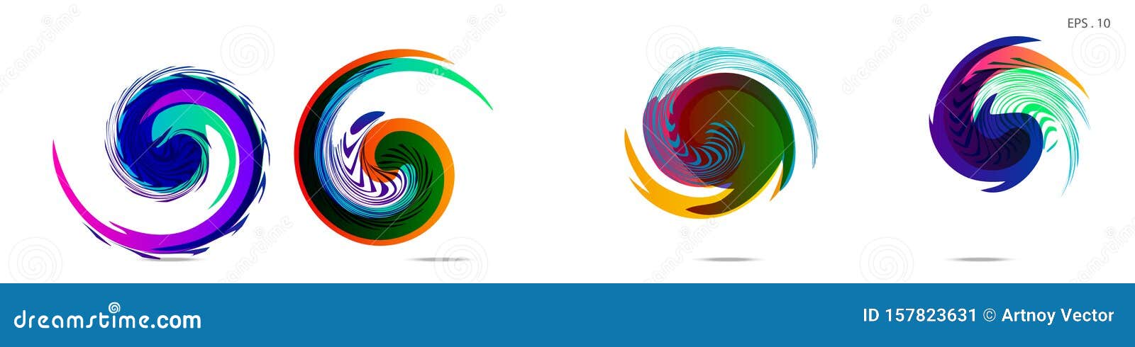 Vortex Vector Background. Templates for Logo Design, Leaflets or ...