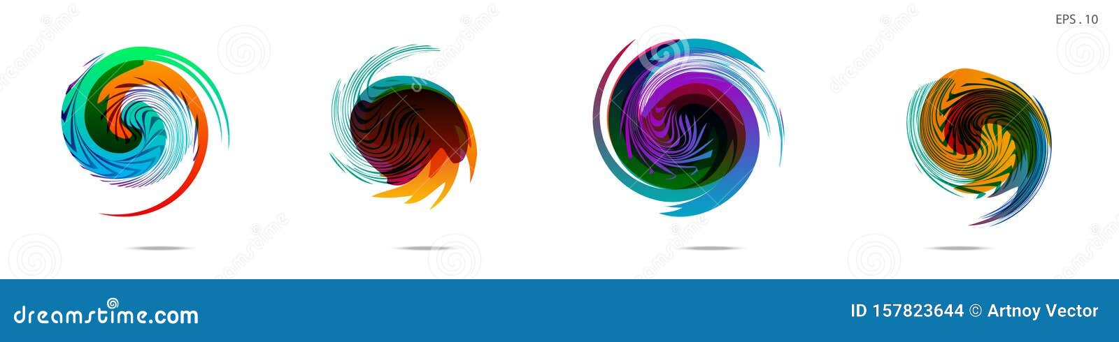 Vortex Vector Background. Templates for Logo Design, Leaflets or ...