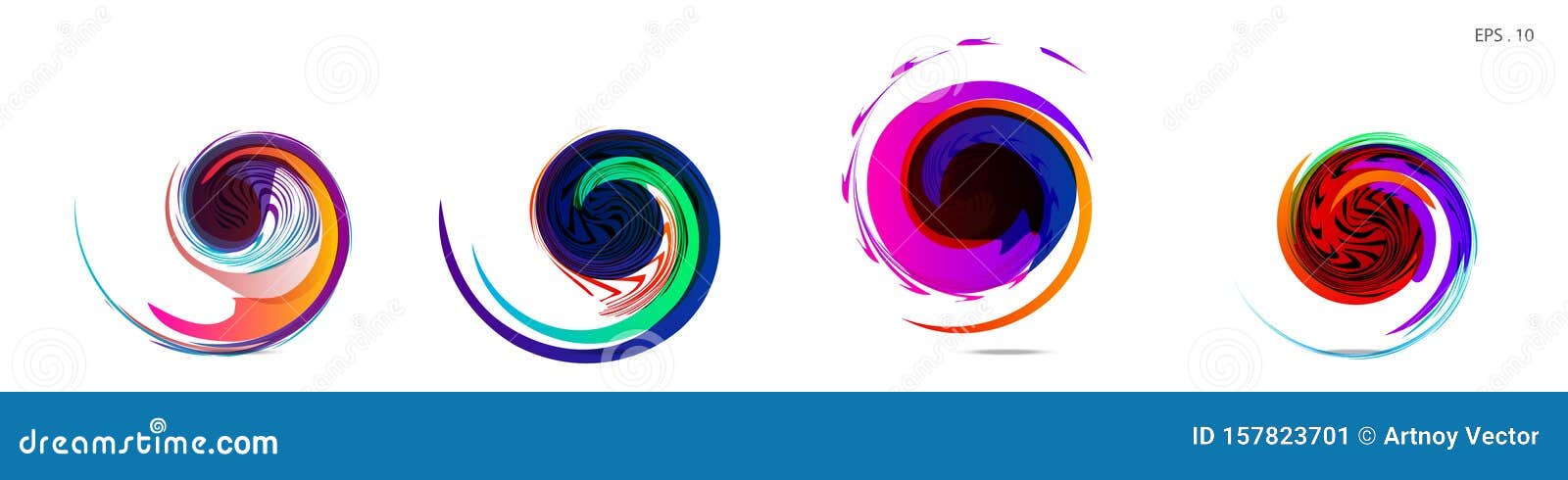 Vortex Vector Background. Templates for Logo Design, Leaflets or ...