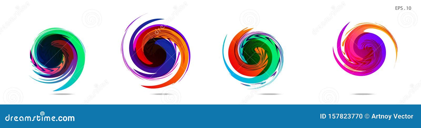Vortex Vector Background. Templates for Logo Design, Leaflets or ...