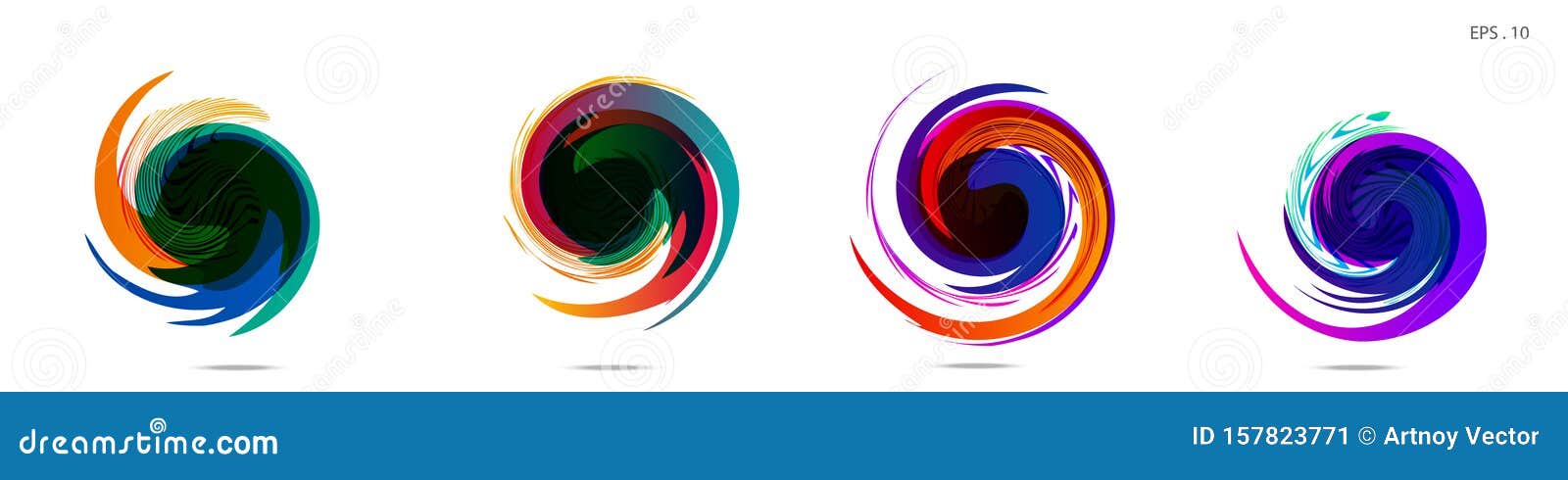 Vortex Vector Background. Templates for Logo Design, Leaflets or ...
