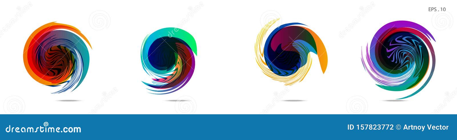 Vortex Vector Background. Templates for Logo Design, Leaflets or ...