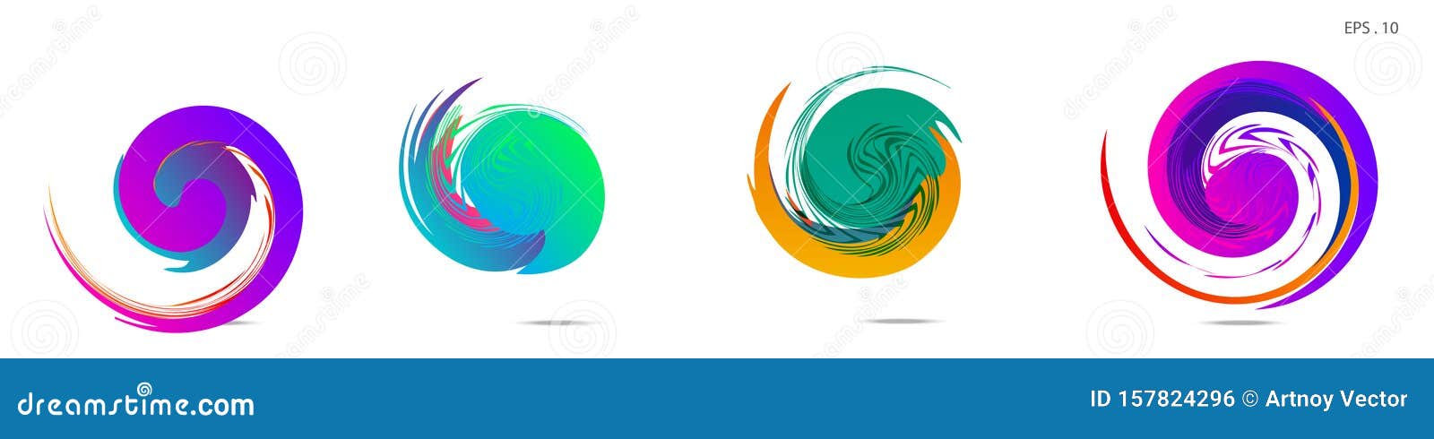 Vortex Vector Background. Templates for Logo Design, Leaflets or ...