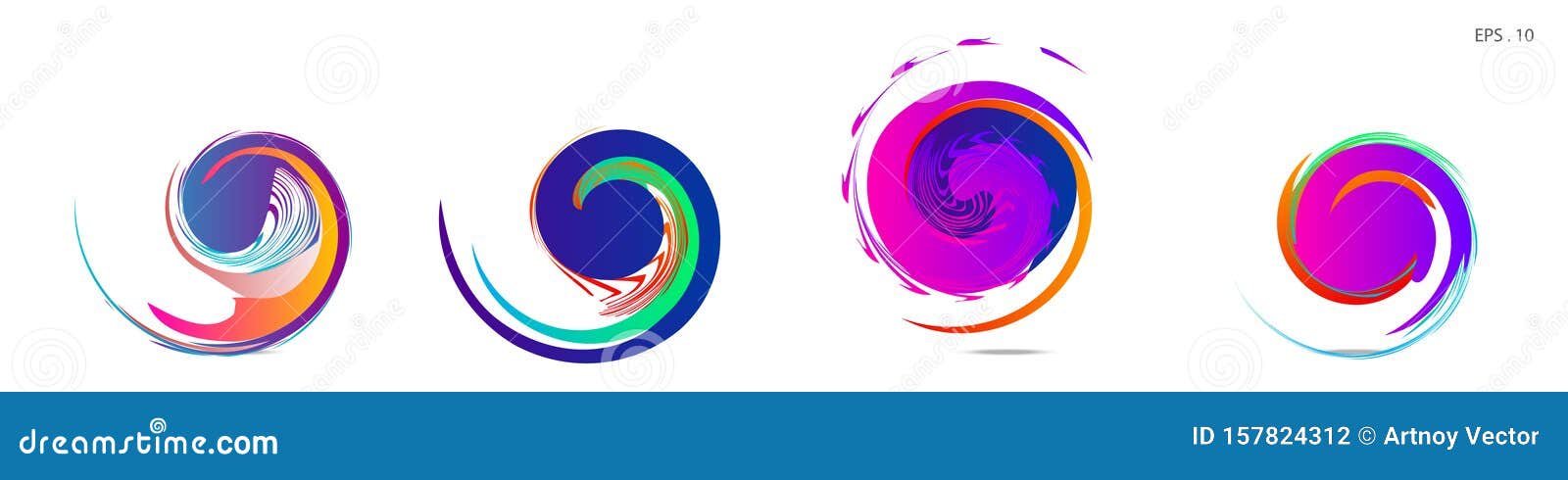 Vortex Vector Background. Templates for Logo Design, Leaflets or ...
