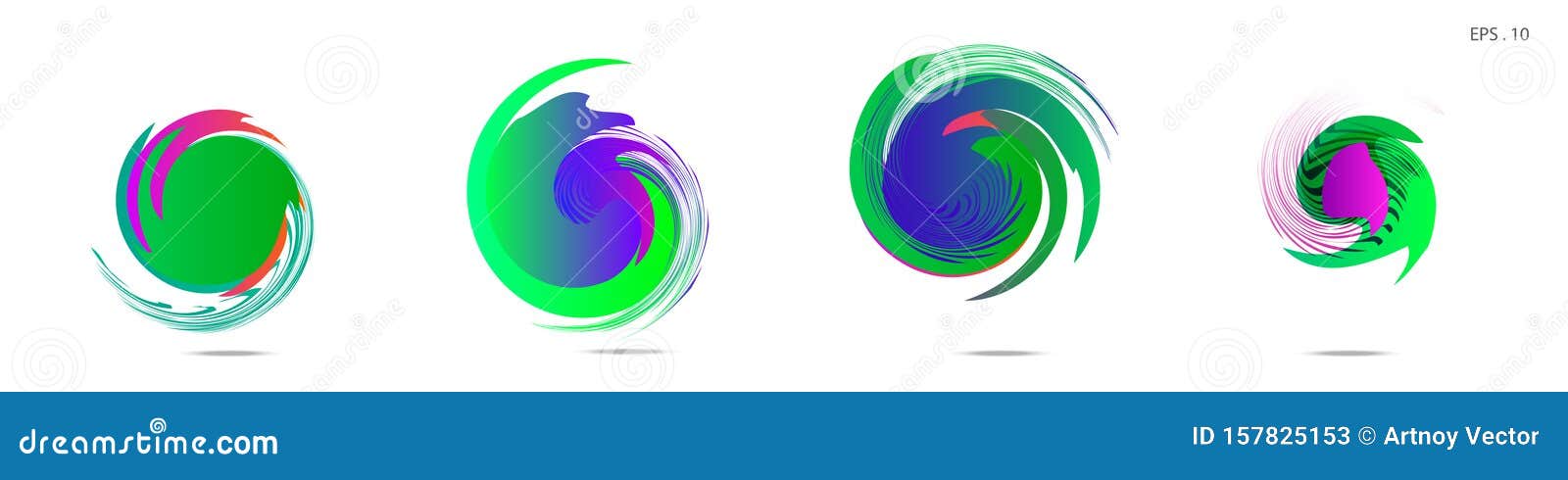 Vortex Vector Background. Templates for Logo Design, Leaflets or ...
