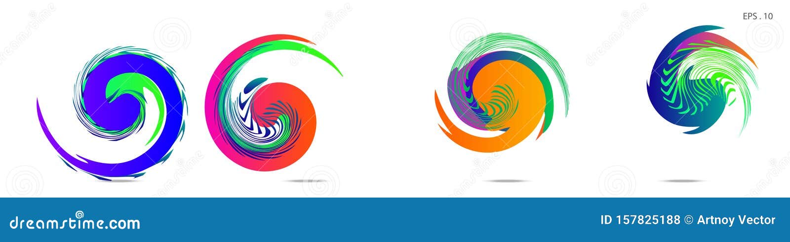 Vortex Vector Background. Templates for Logo Design, Leaflets or ...