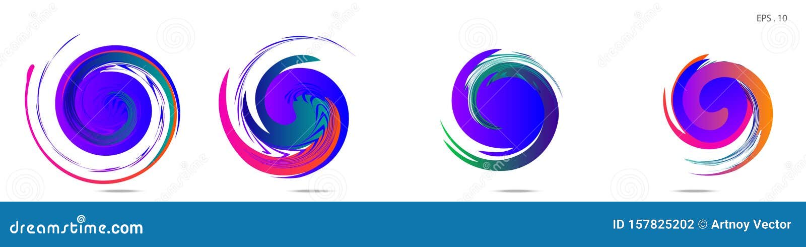 Vortex Vector Background. Templates for Logo Design, Leaflets or ...