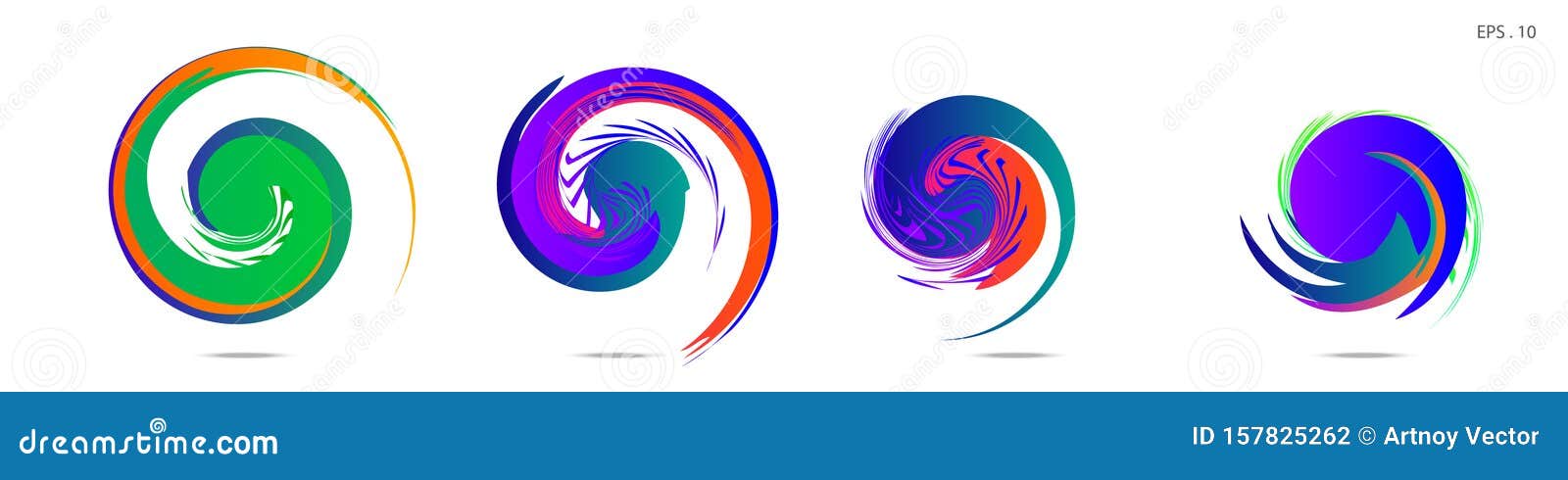 Vortex Vector Background. Templates for Logo Design, Leaflets or ...