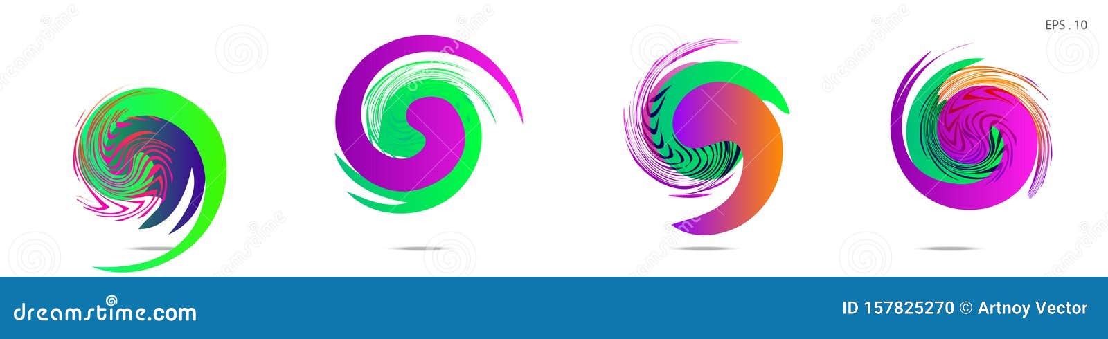 Vortex Vector Background. Templates for Logo Design, Leaflets or ...