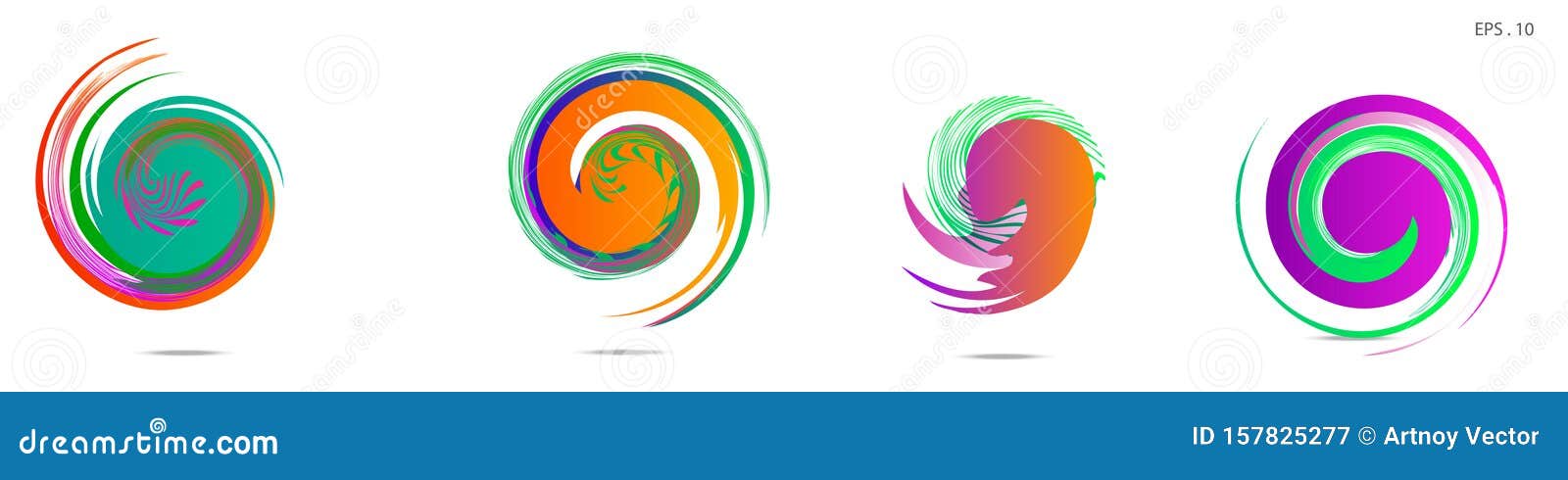 Vortex Vector Background. Templates for Logo Design, Leaflets or ...