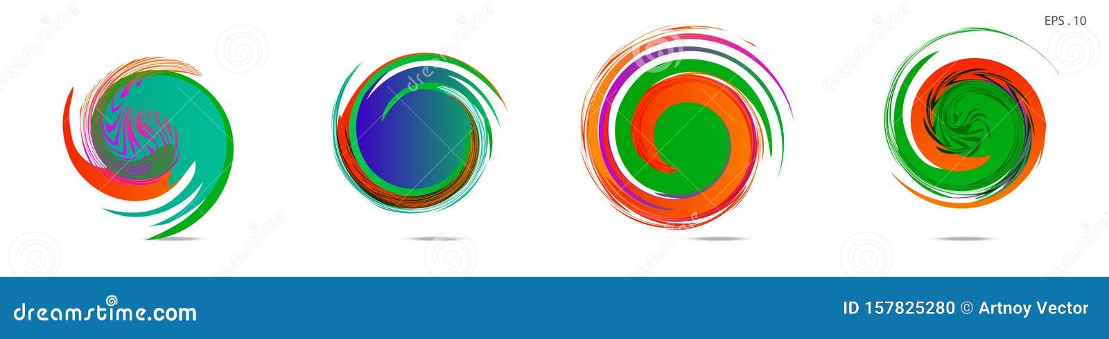 Vortex Vector Background. Templates for Logo Design, Leaflets or ...