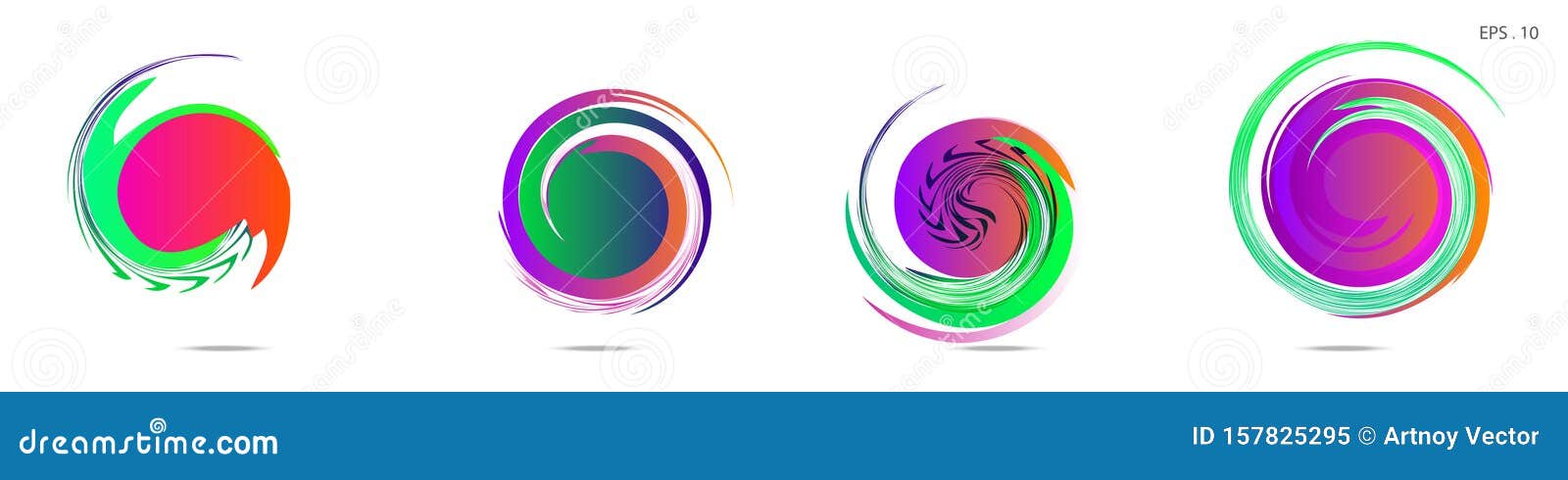 Vortex Vector Background. Templates for Logo Design, Leaflets or ...