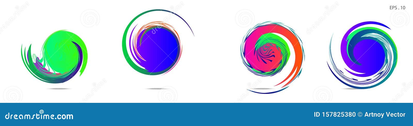 Vortex Vector Background. Templates for Logo Design, Leaflets or ...
