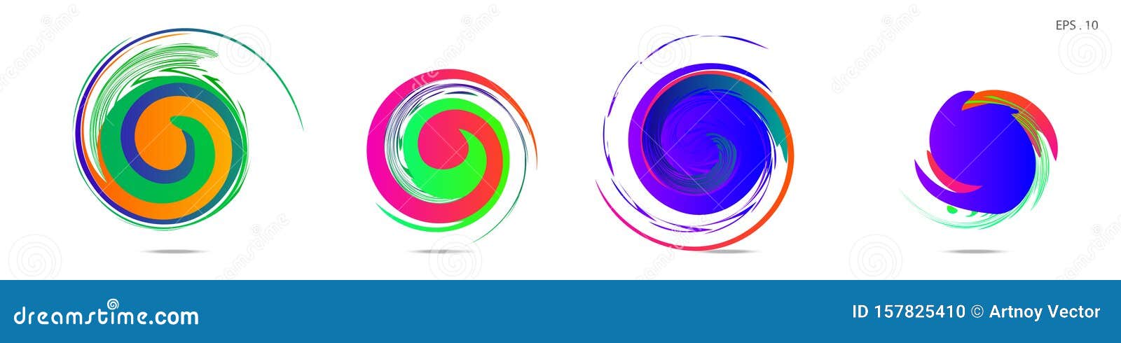 Vortex Vector Background. Templates for Logo Design, Leaflets or ...
