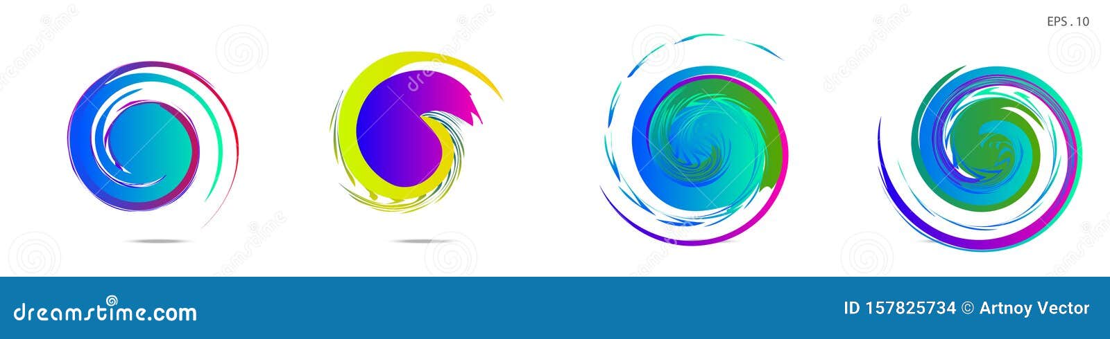 Vortex Vector Background. Templates for Logo Design, Leaflets or ...